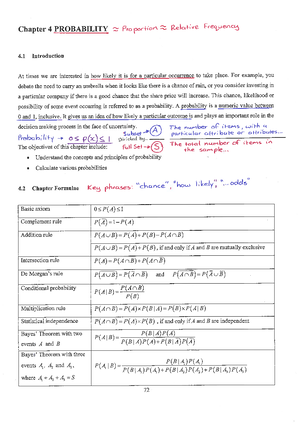 Business stats notes first year STAT1000 - STAT1000 - Saturday, 13 ...