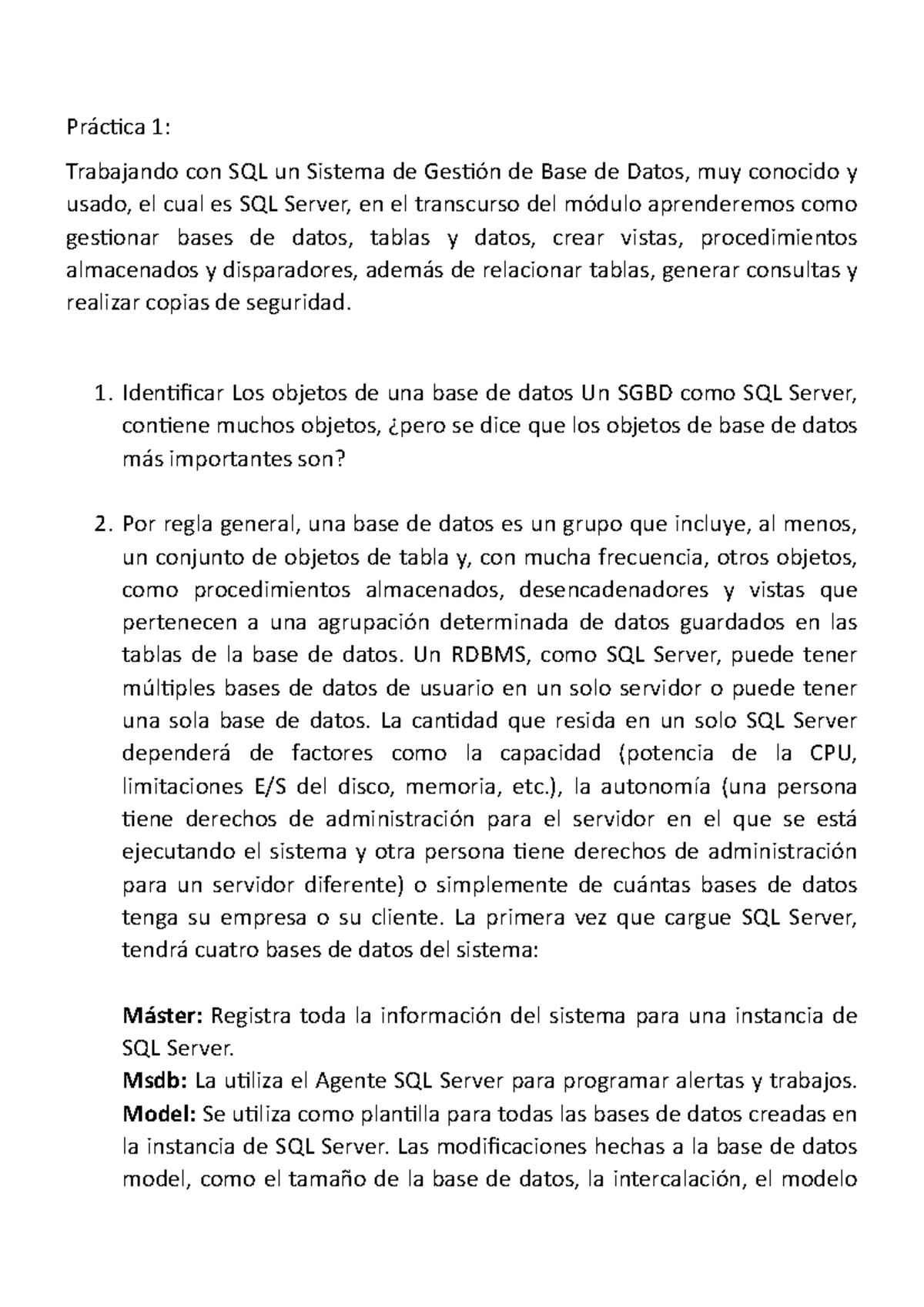 Practica Estructura de datos - Práctica 1: Trabajando con SQL un ...