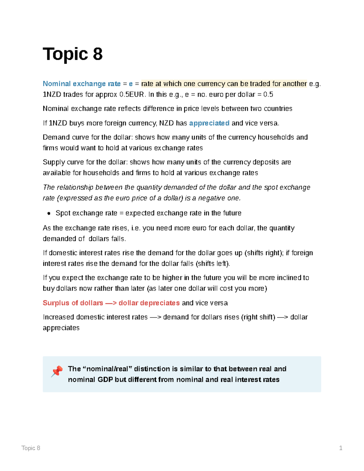 Econ151GTopic 8Notes - Econ151 Topic 8 Lecture Notes - Topic 8 1 Topic ...