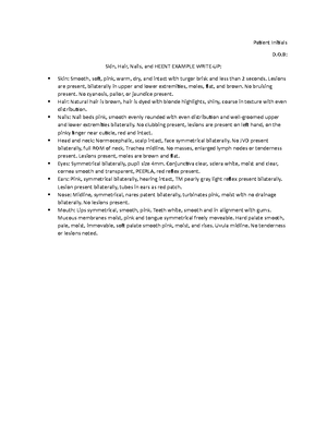 Fisayo Omotunde Lab Guide Heent - Laboratory Guide Chapter 1: Head ...