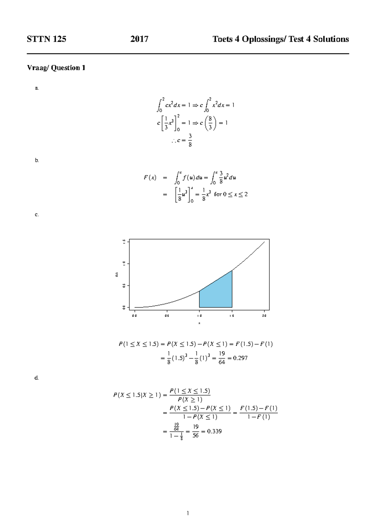 Test 4 memo - Good stuff - STTN 125 2017 Toets 4 Oplossings/ Test 4 ...
