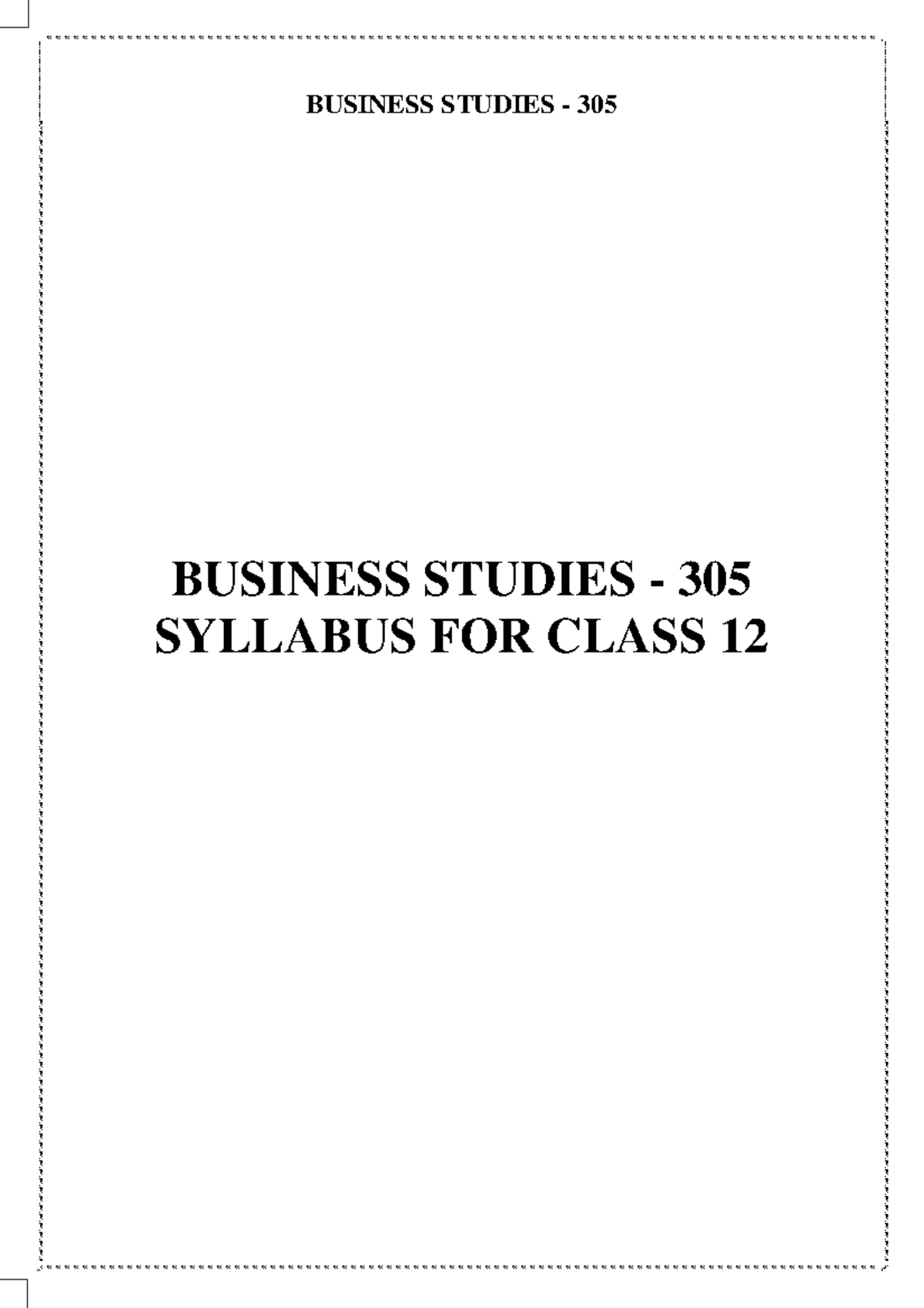 Business-studies - BUSINESS STUDIES - BUSINESS STUDIES - SYLLABUS FOR ...