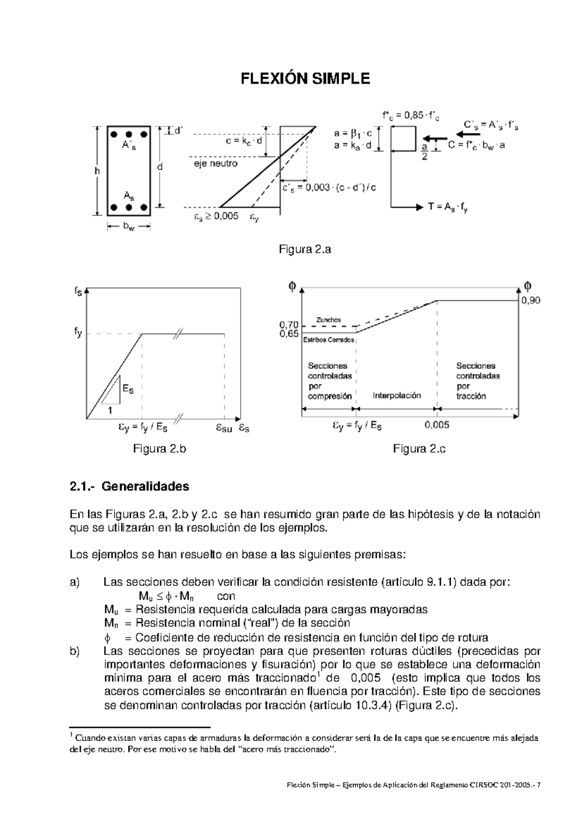 Flexion ejemplos 201 - FLEXIÓN SIMPLE 2.- Generalidades En las Figuras 2, 2 y 2 se han resumido ...