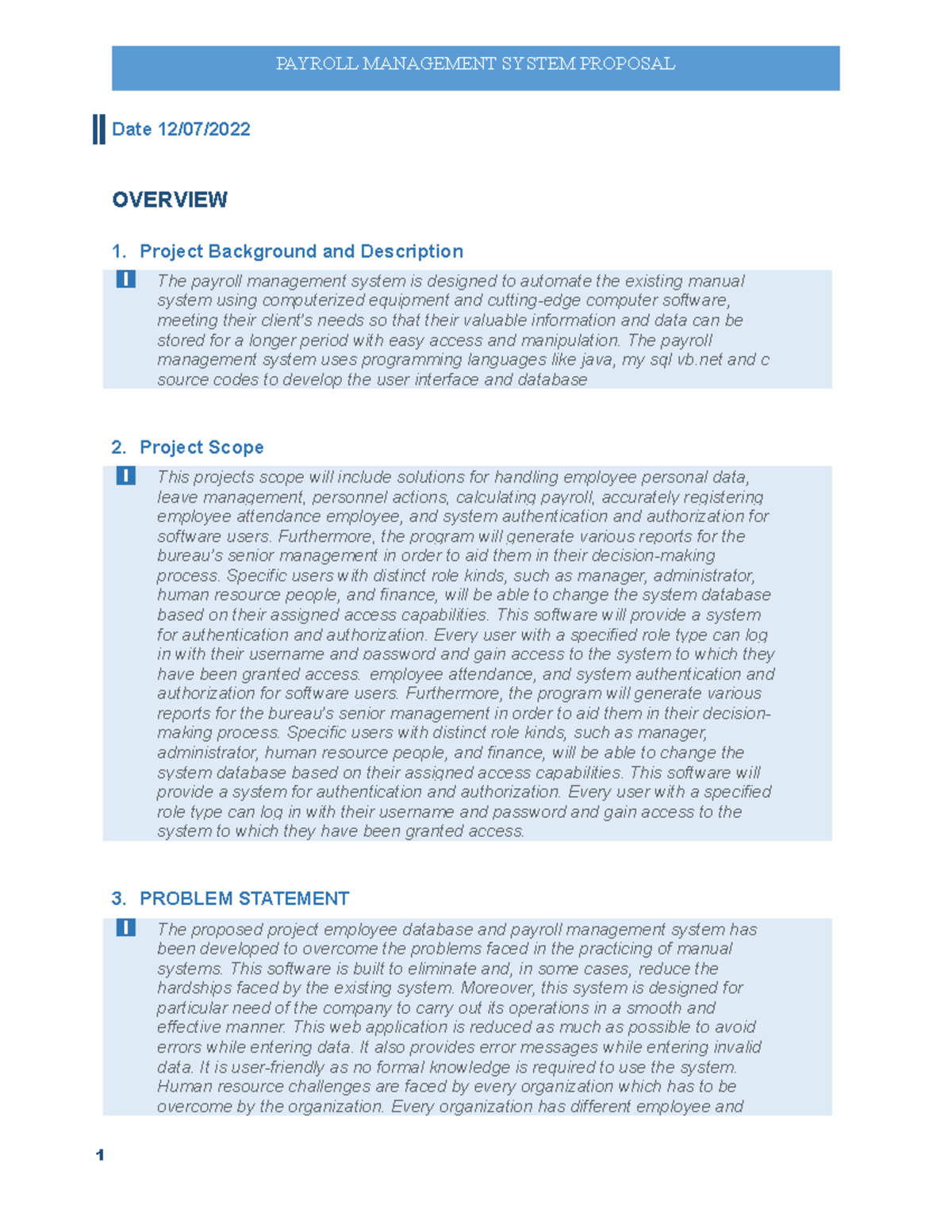 Payroll Systsem - high quality revised and edited notes - Date 12/07 ...