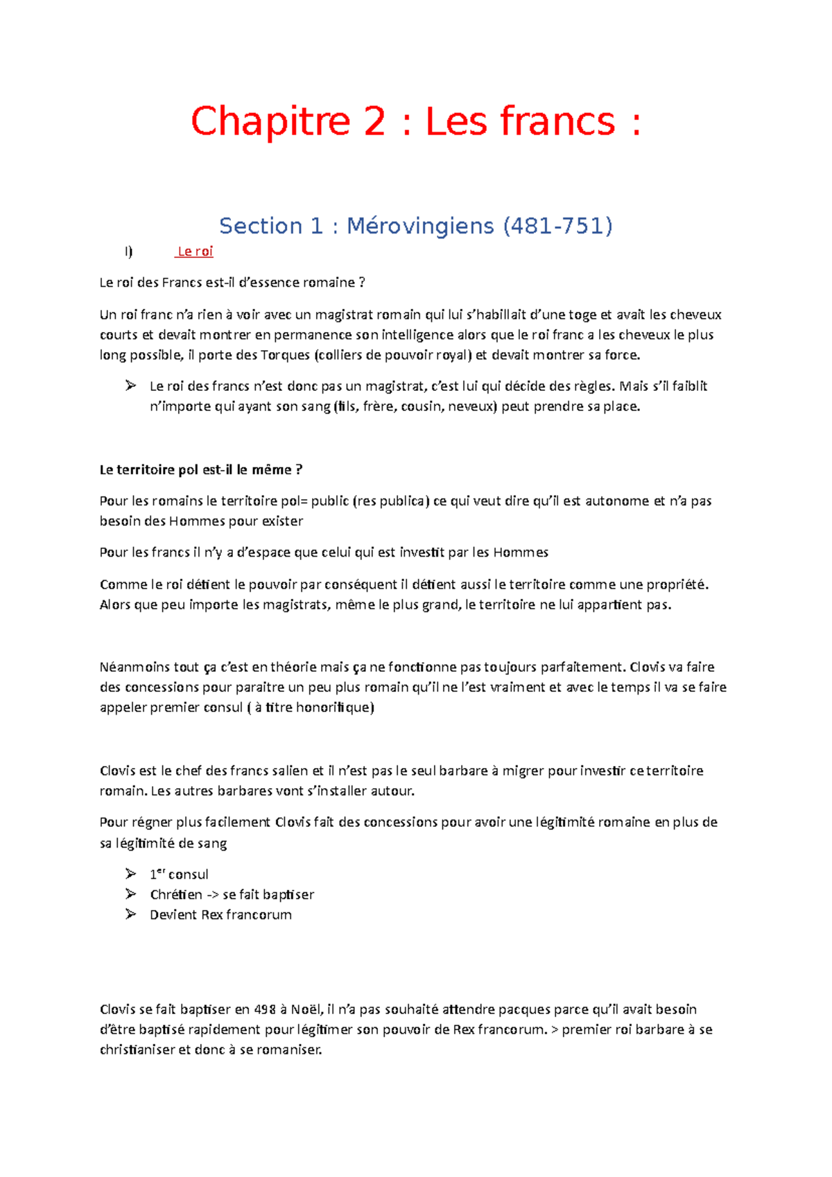 Chapitre 2 - super - Chapitre 2 : Les francs : Section 1 : Mérovingiens ...