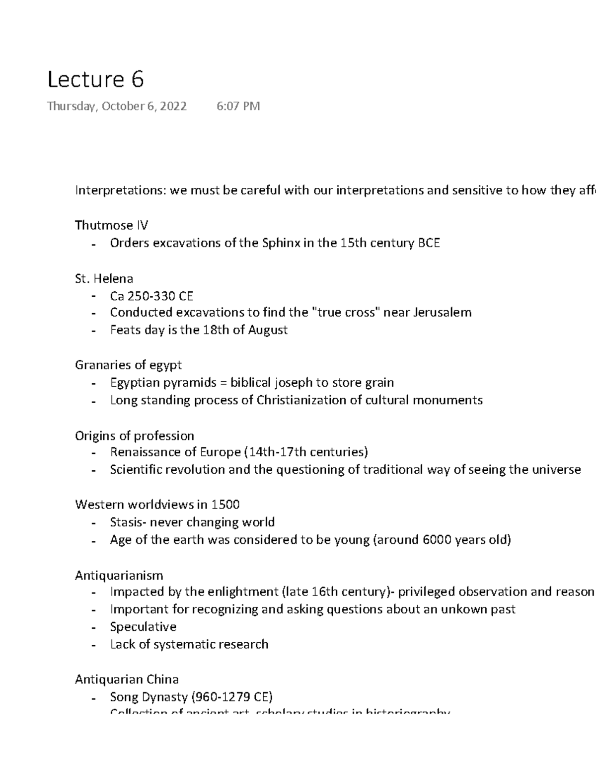 Lecture 6 - Interpretations: we must be careful with our ...