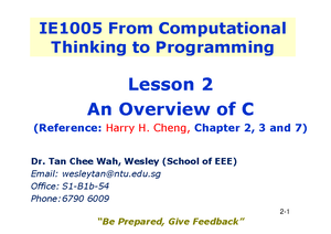 Copy of Questions Final Quiz IE1005 ans - Q What will be the output of the program? #include ...