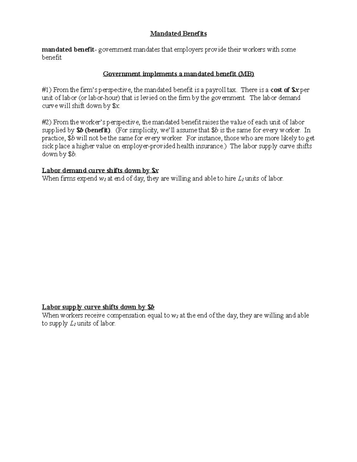 Mandated benefits(20) - Mandated Benefits mandated government mandates ...