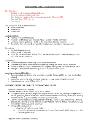 Social Harm - Definitions and Theories - This idea of social harm ...