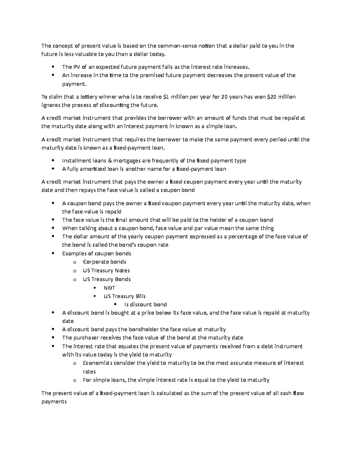 Comm 220 Analysis of Market - Bond and Interest Structure - COMM 220 - Concordia - Studocu