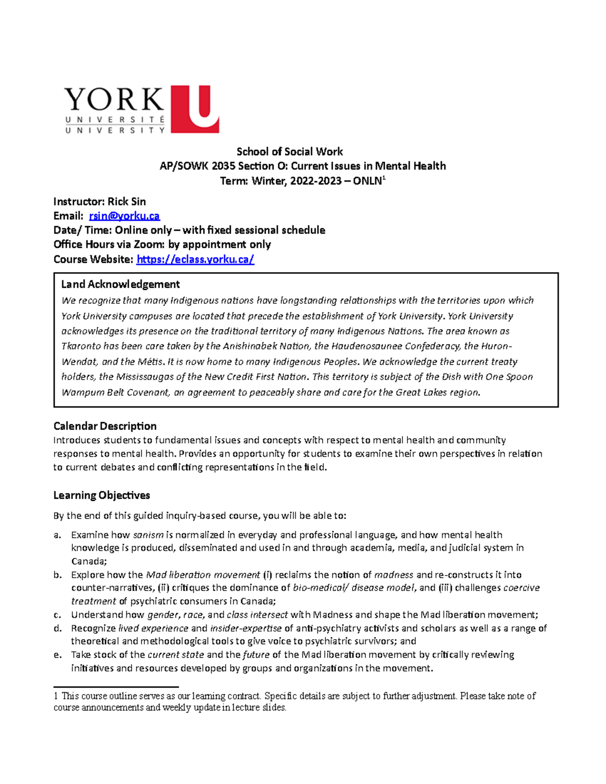 SOWK 2035 O 2022-2023 Winter - Course Outline - School of Social Work ...