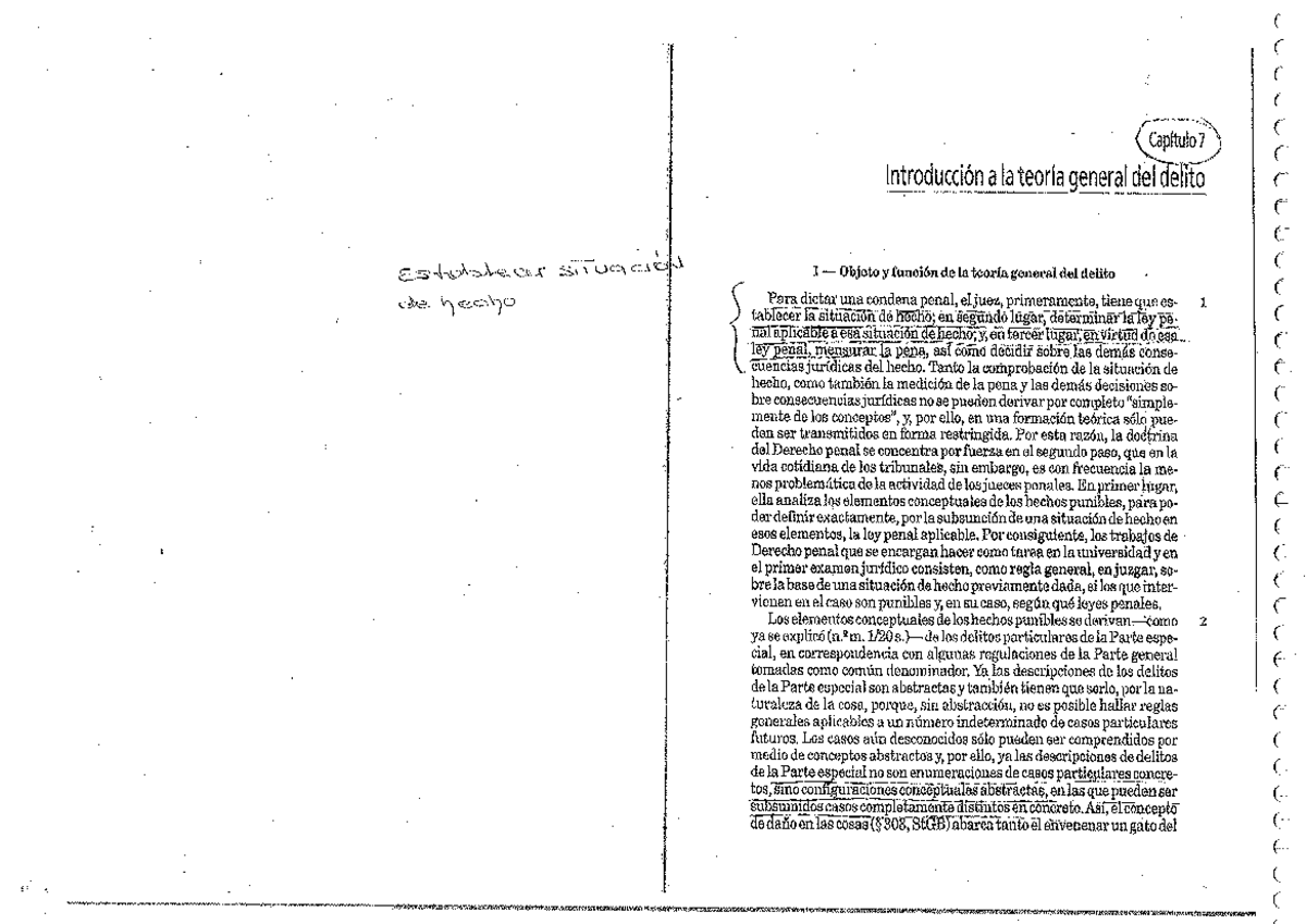 Cap 7 al 10 HELMUT FRISTER - Derecho penal - Studocu