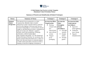 CJ 346 Module Three Practice Activity Template - CJ 346 Module Three ...