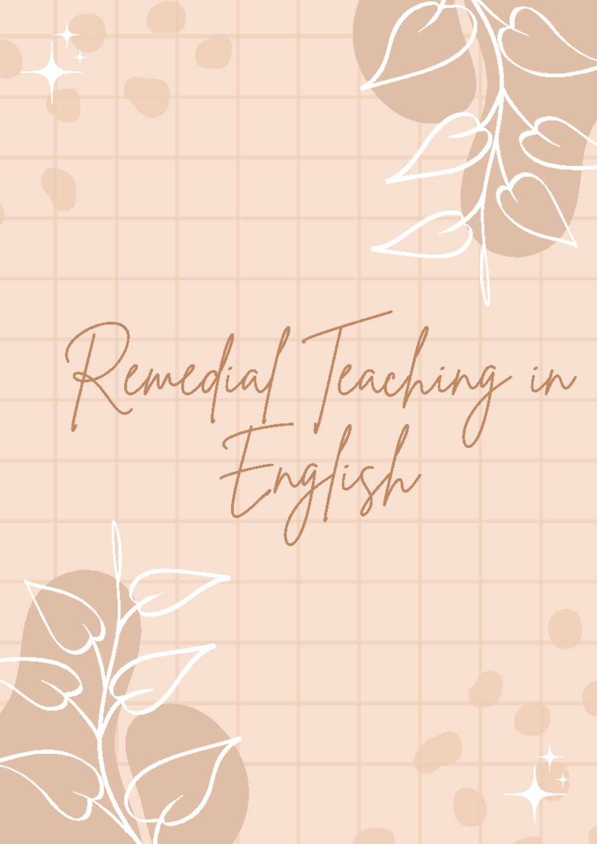 Remedial Teaching in English - Remedial Teaching in English Remedial ...