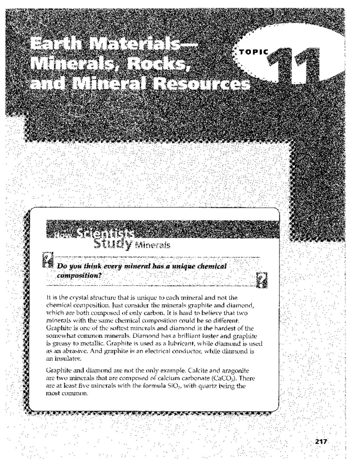 Chapt 11 Rocks and Minerals Text - Animal Science - Studocu