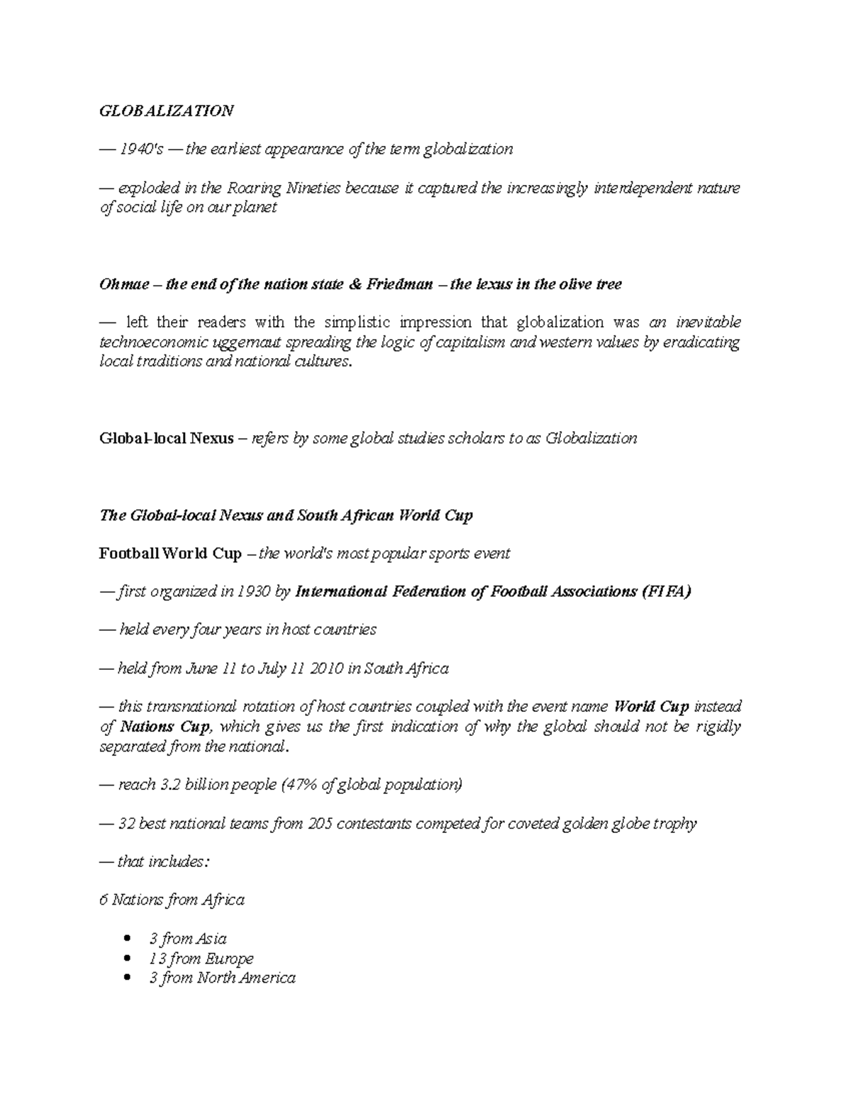 Globalization A Very Short Introduction - GLOBALIZATION — 1940's — the ...