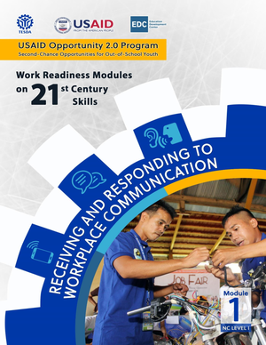 TR Contact Center NC II - CBLM - CONTACT CENTER SERVICES NC II TRAINING ...