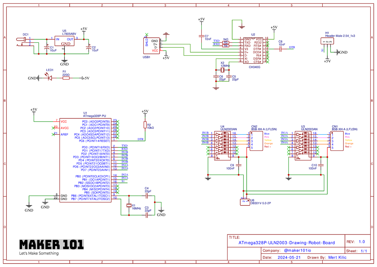 Schematic ATmega 328P-ULN2003-Drawing-Robot-Board 2024-05-31 PCBWay ...