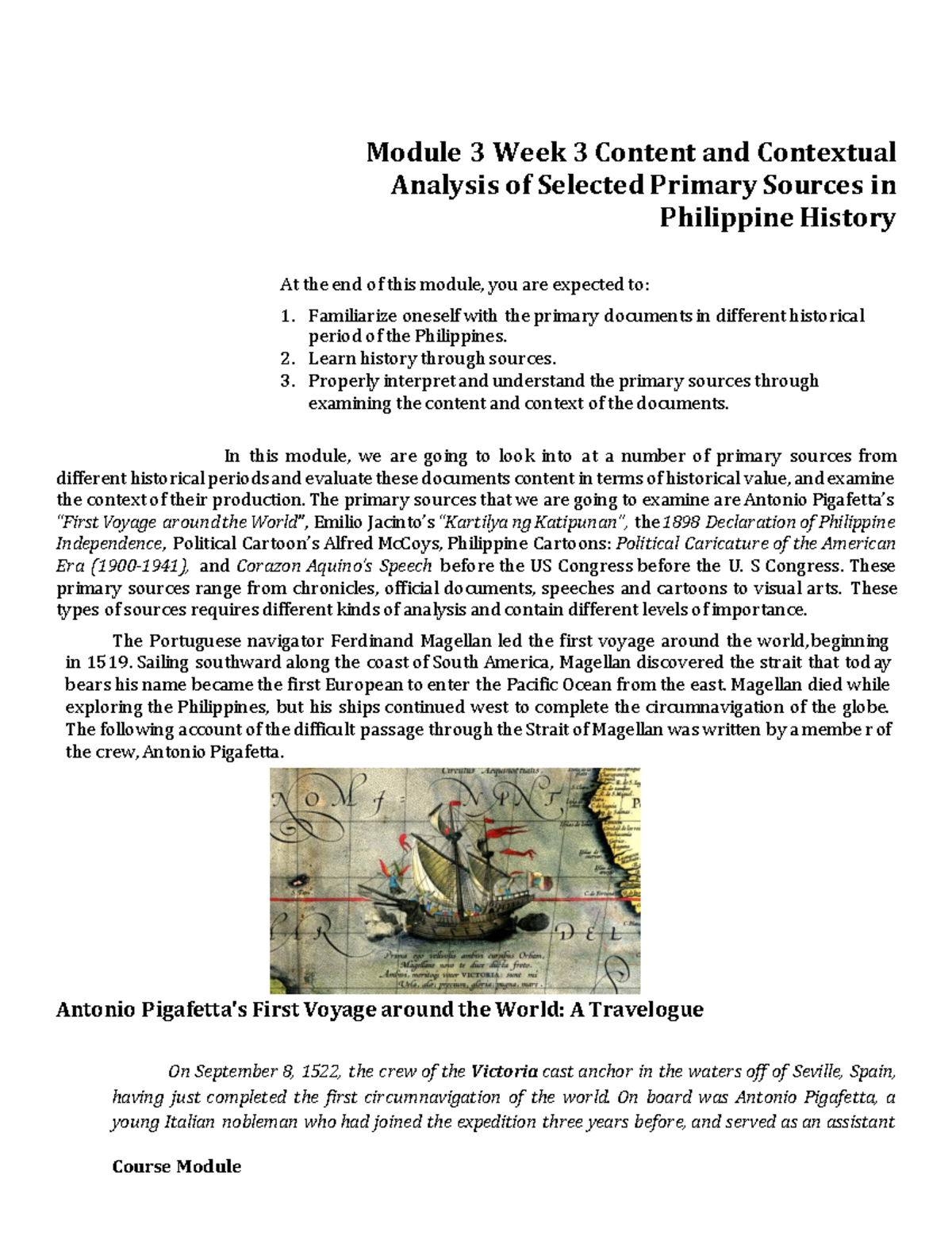 Module 3 - Week 3 study guide - Course Module Figure 1. Victoria Ship ...