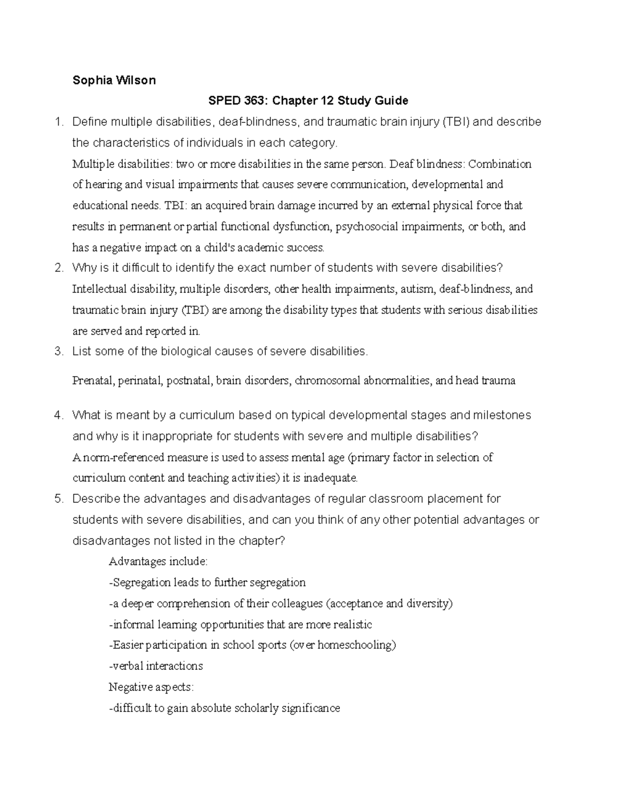 Chapter 12 Homework - Sophia Wilson SPED 363: Chapter 12 Study Guide ...