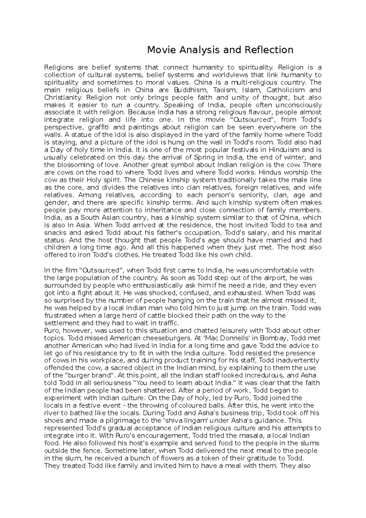 Assessment 2 Movie Analysis and Reflection - Movie Analysis and ...