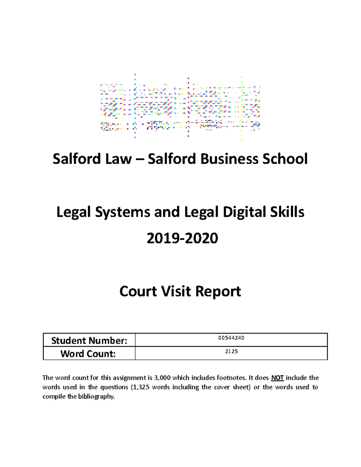 Court Report - Salford Law – Salford Business School Legal Systems and ...