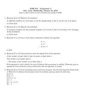 Sec1 - MATH 1190 Fall 2022 Textbook Notes - 1 Predicates Statements ...