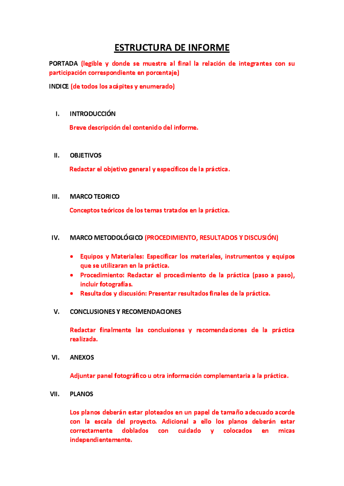 03. Estructura de informe - ESTRUCTURA DE INFORME PORTADA (legible y donde se muestre al final ...