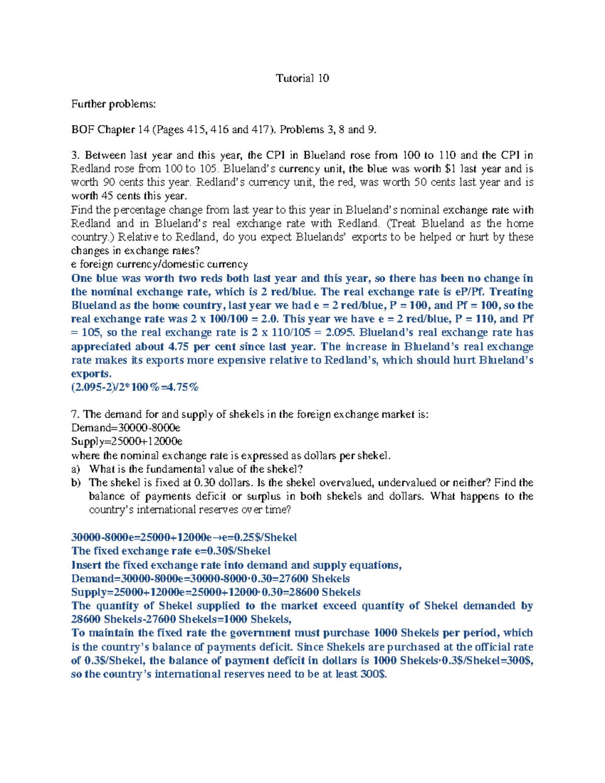 Tutorial 10 Additinal Answer - Tutorial 10 Further problems: BOF ...