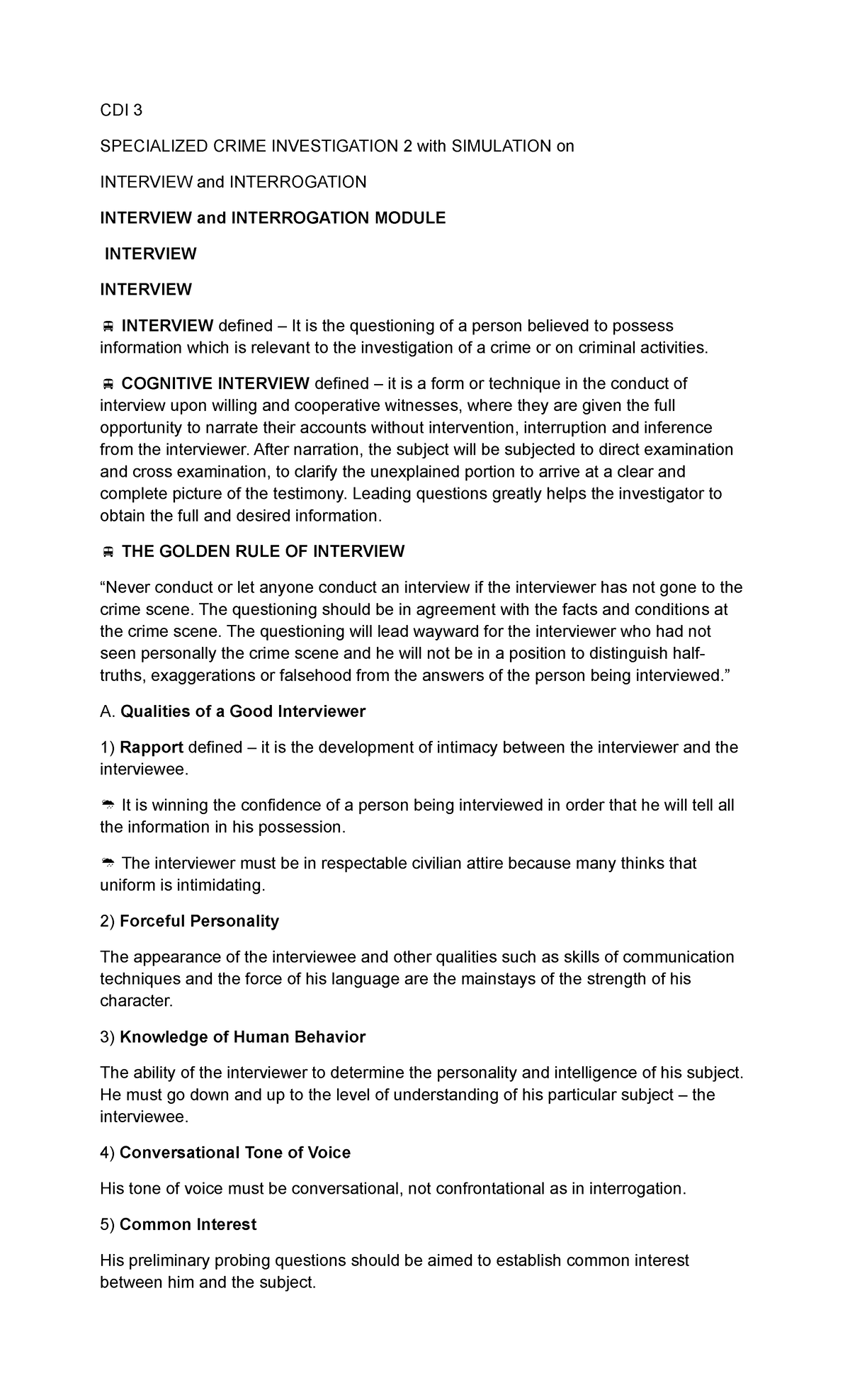 CDI 3 Files - Specialized Crime Investigation 2 with Simulation on ...