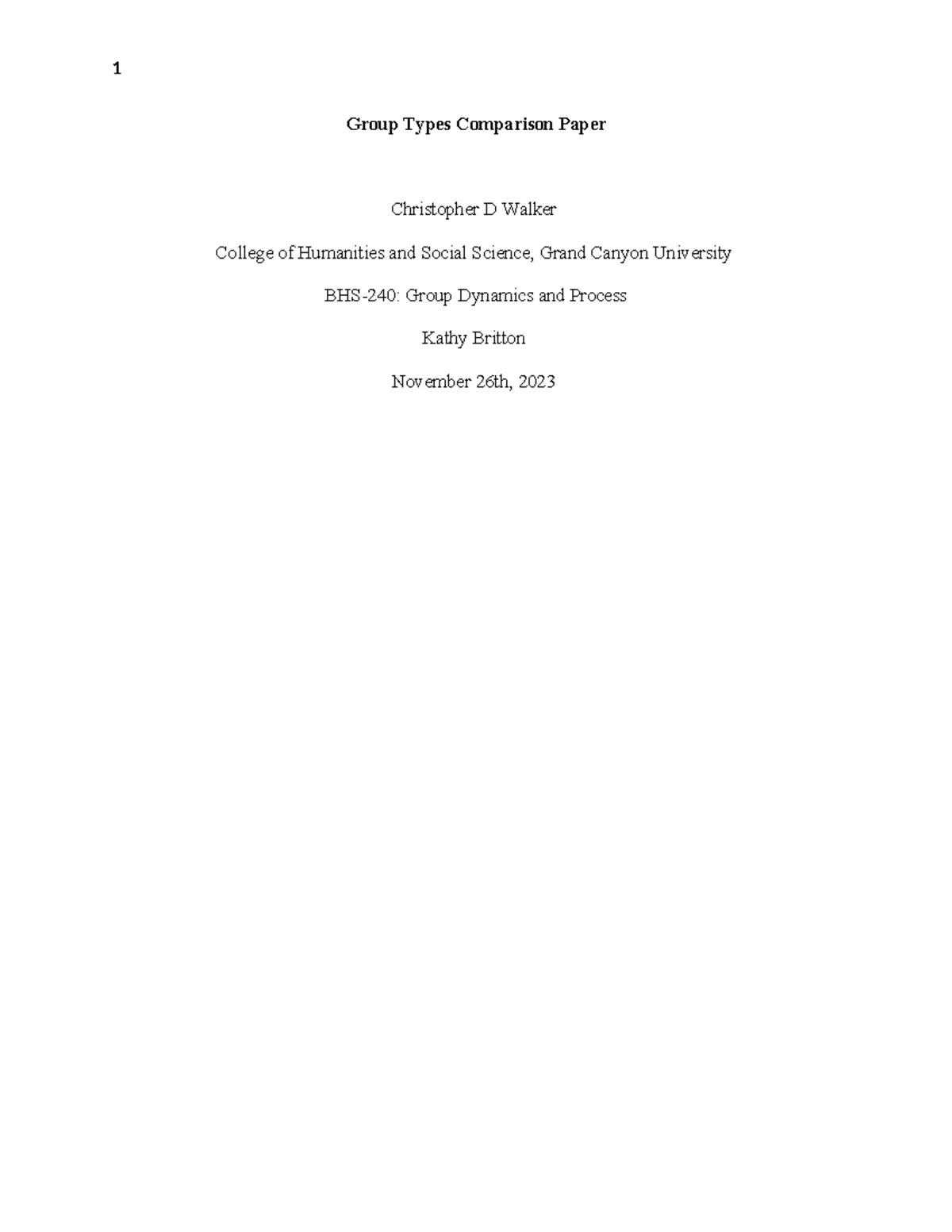 Group types comparison paper - Group Types Comparison Paper Christopher ...