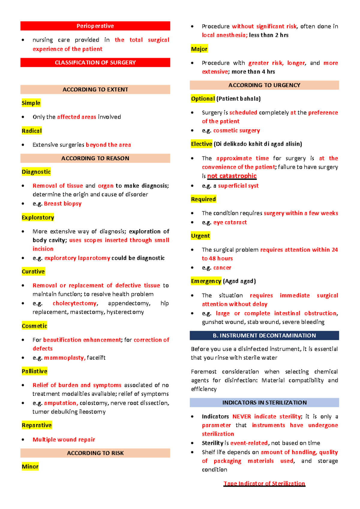 Perioperative - sdsad - Perioperative nursing care provided in the total surgical experience of ...