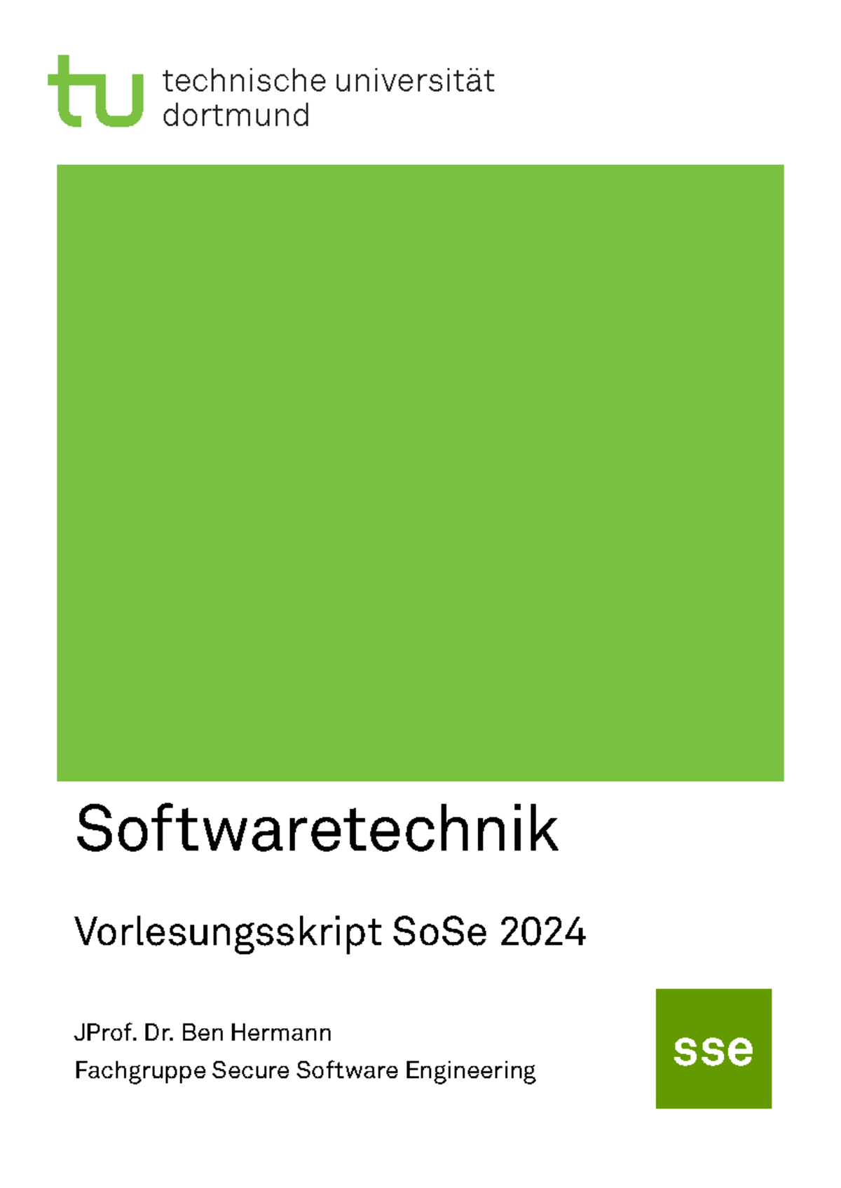 Software engineering ch07 java - technische universität dortmund Softwaretechnik ...