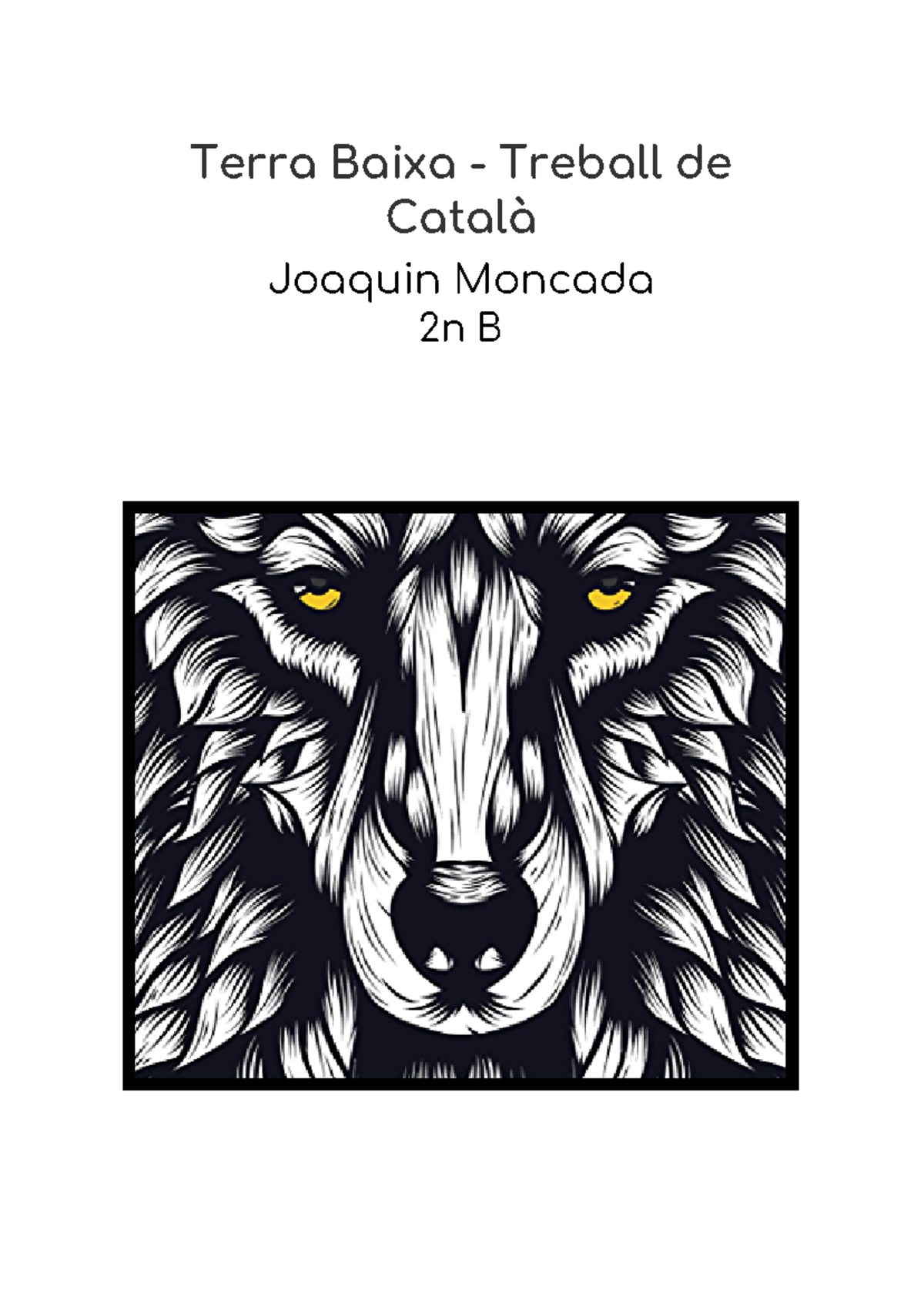 Terra Baixa - Treball de Català - Joaquin Moncada 2n B batx - Terra ...