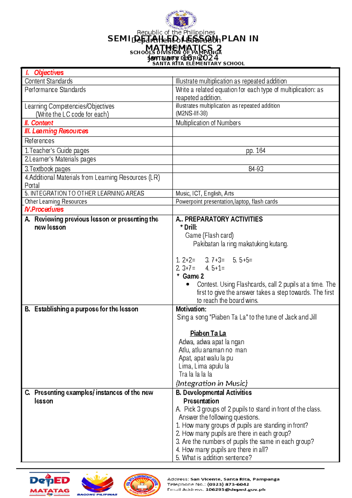 (COT-2) diane-diamzon-LP-COT-MATH 2 - SEMI DETAILED LESSON PLAN IN ...