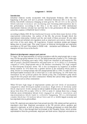 Semester 2 2022 MG316 MST - Solution - Industrial Relations Theory and Policy - USP - Studocu