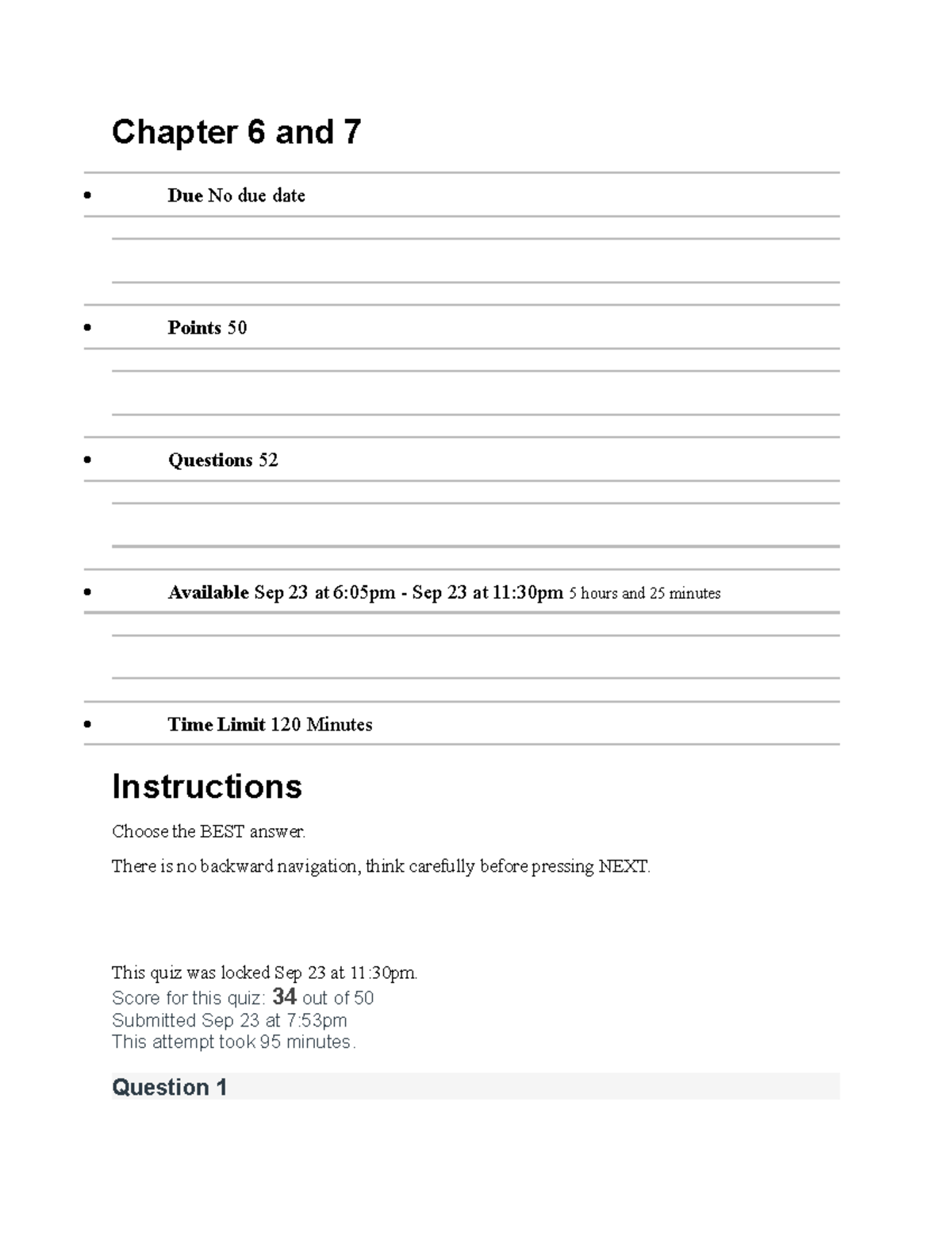 Chapter 6 and 7 - to use it as my review materials - Chapter 6 and 7 ...