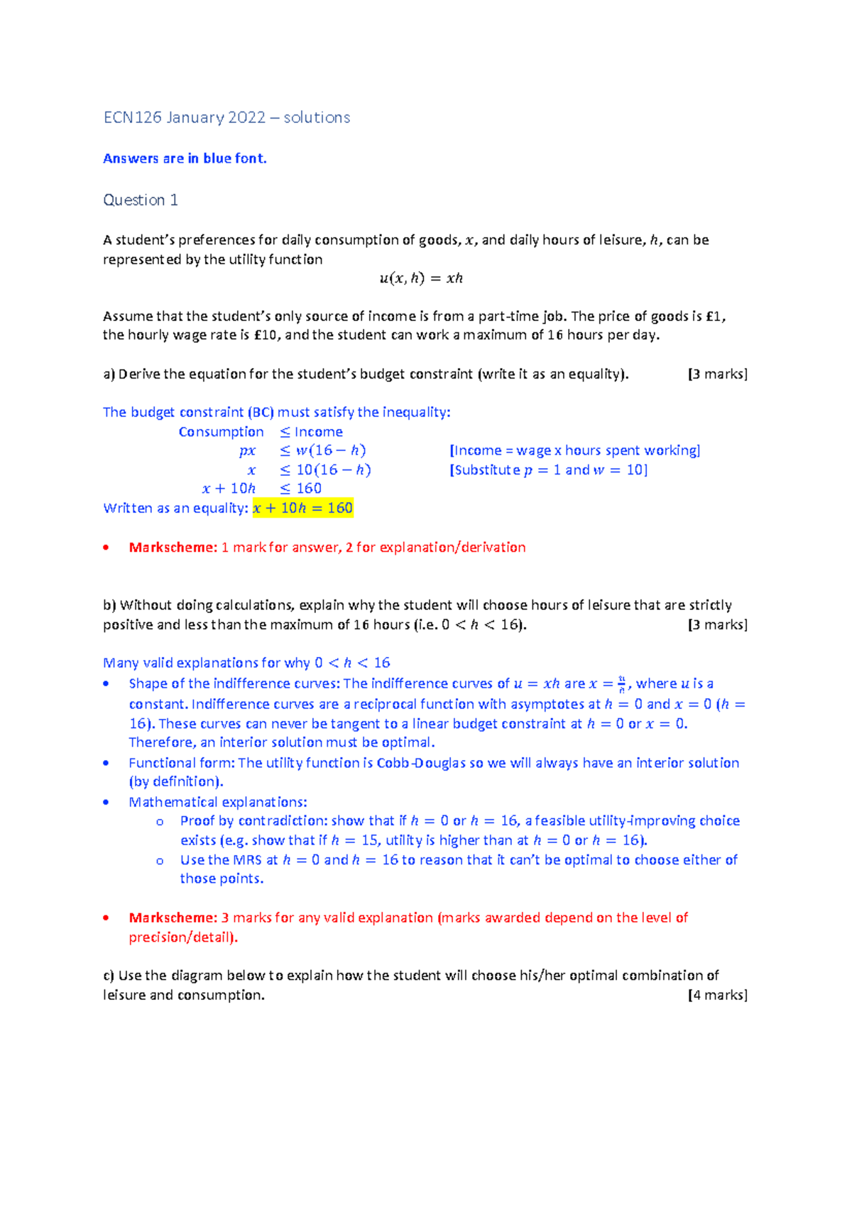 ECN113 Jan2022 solutions for QM+ - ECN126 January 2022 – solutions ...