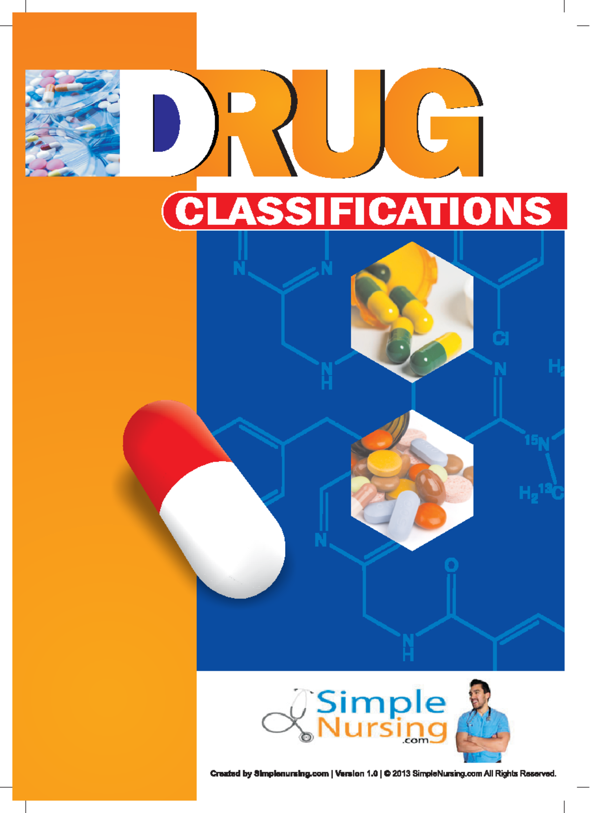 Basic Drug Cards 3 - Classification of drugs, common drugs, side ...