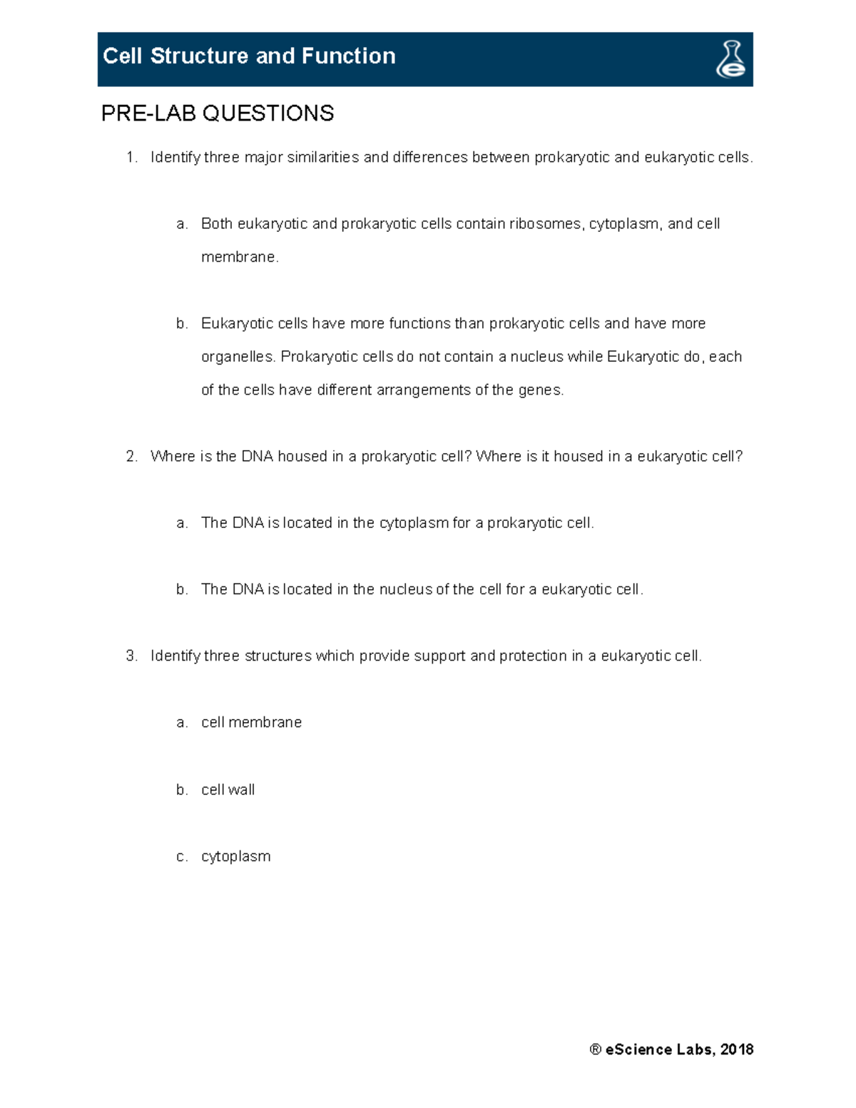 IB 1201 L07 Cell Struc - Lab descriptions - PRE-LAB QUESTIONS 1 ...