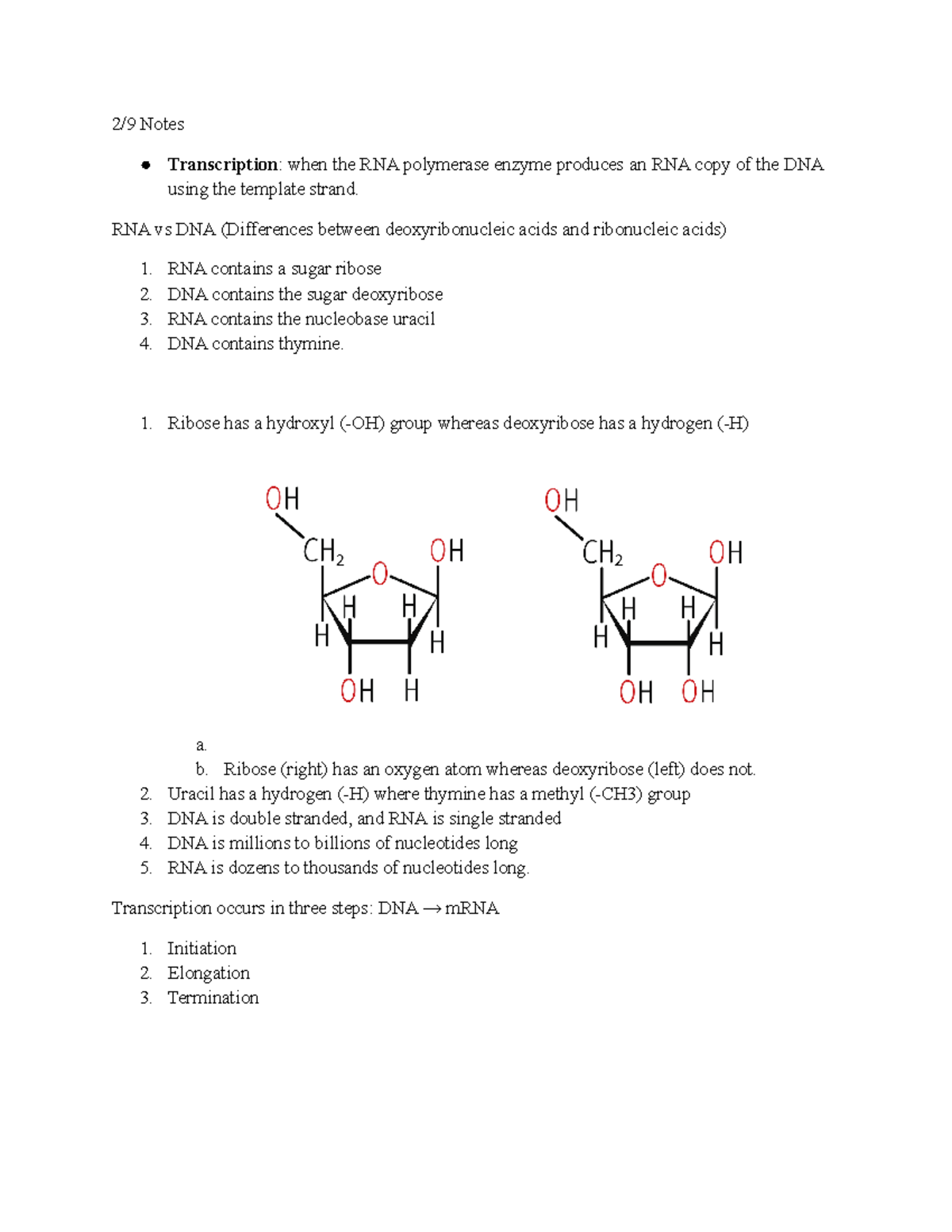 Unit 1 biology notes pt - Cumulative overview of unit 1 with group ...