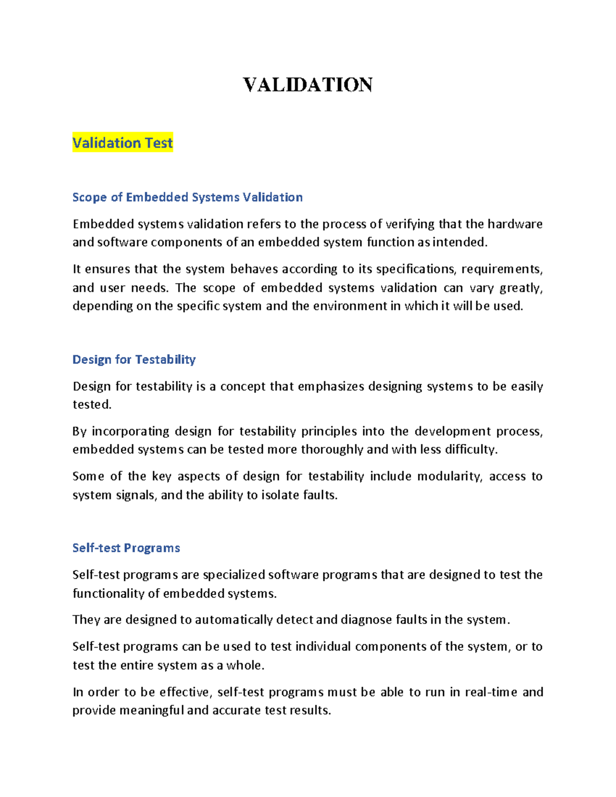 Validation 3 Embedded Systems Validation Validation Test Scope Of Embedded Systems