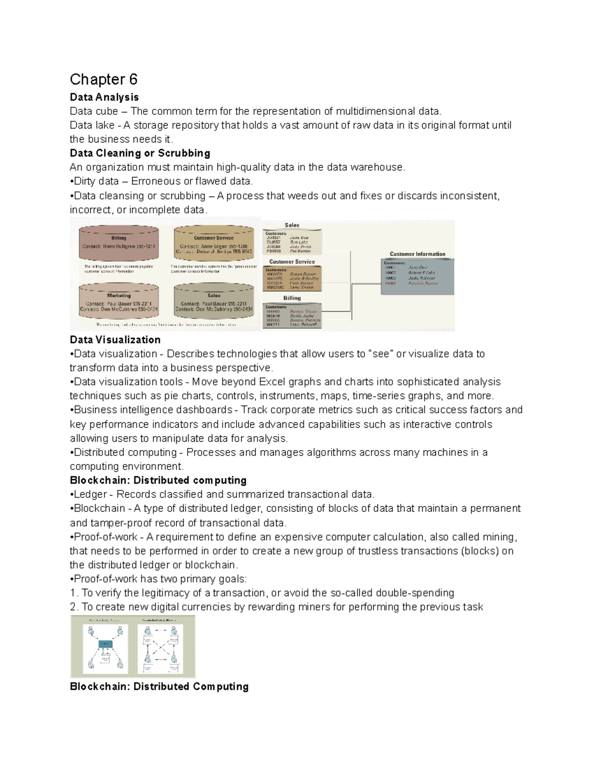 Chapter 6 - Chapter 6 Data Analysis Data cube – The common term for the ...