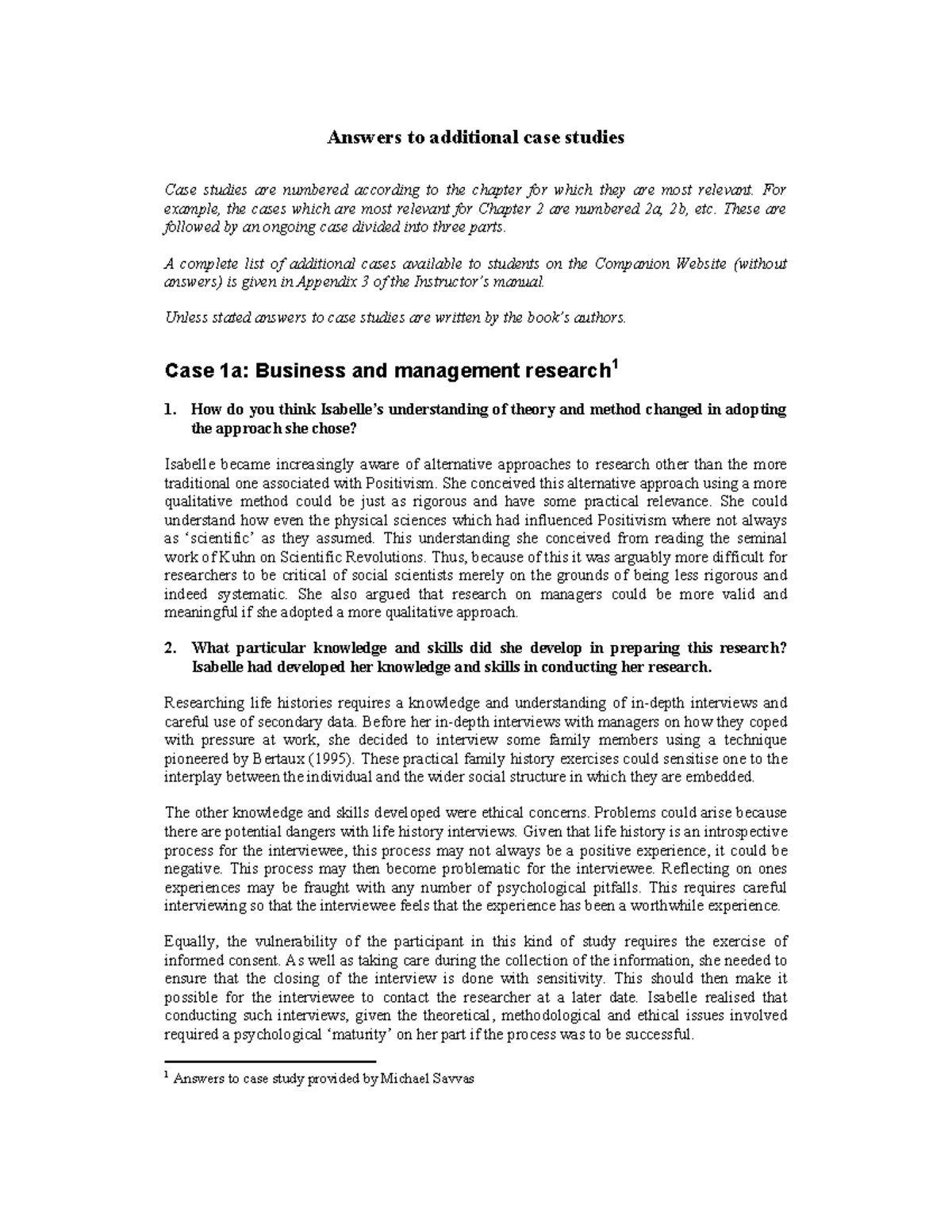 9781292016 658 Answersto Additional Case Studies - financial management ...