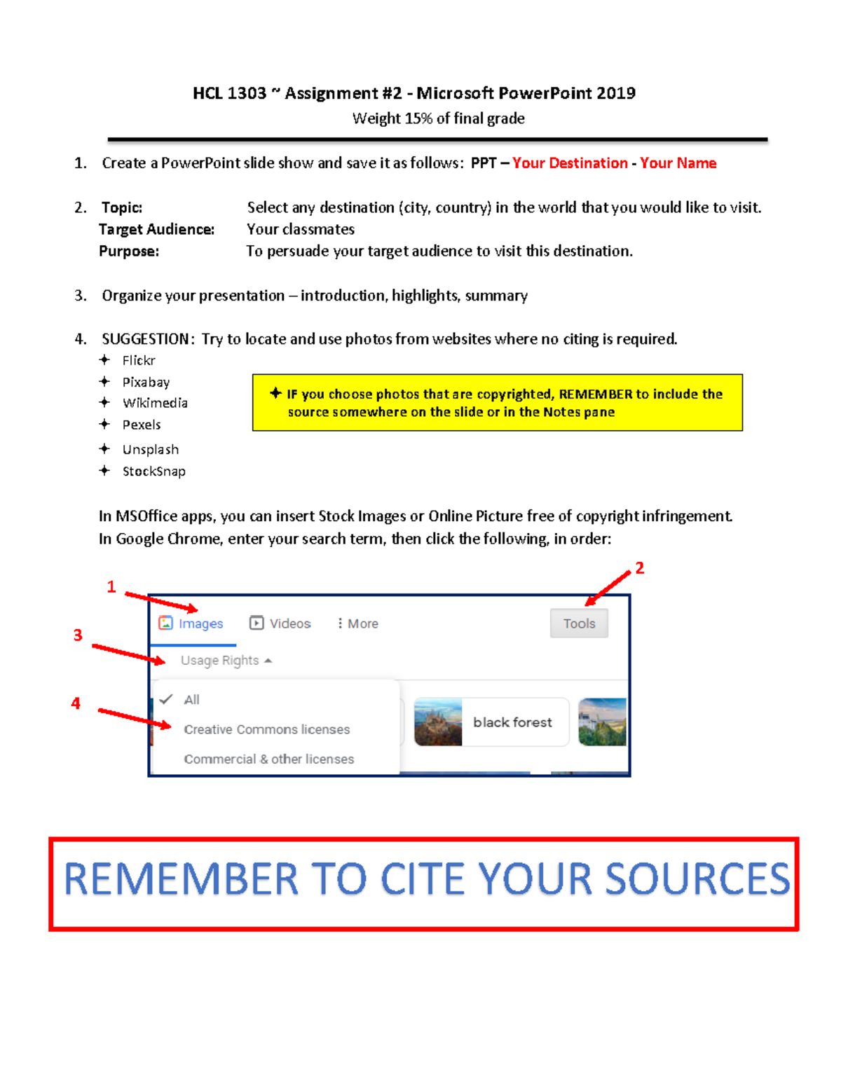 Power Point Assignment - HCL 1303 ~ Assignment #2 - Microsoft ...