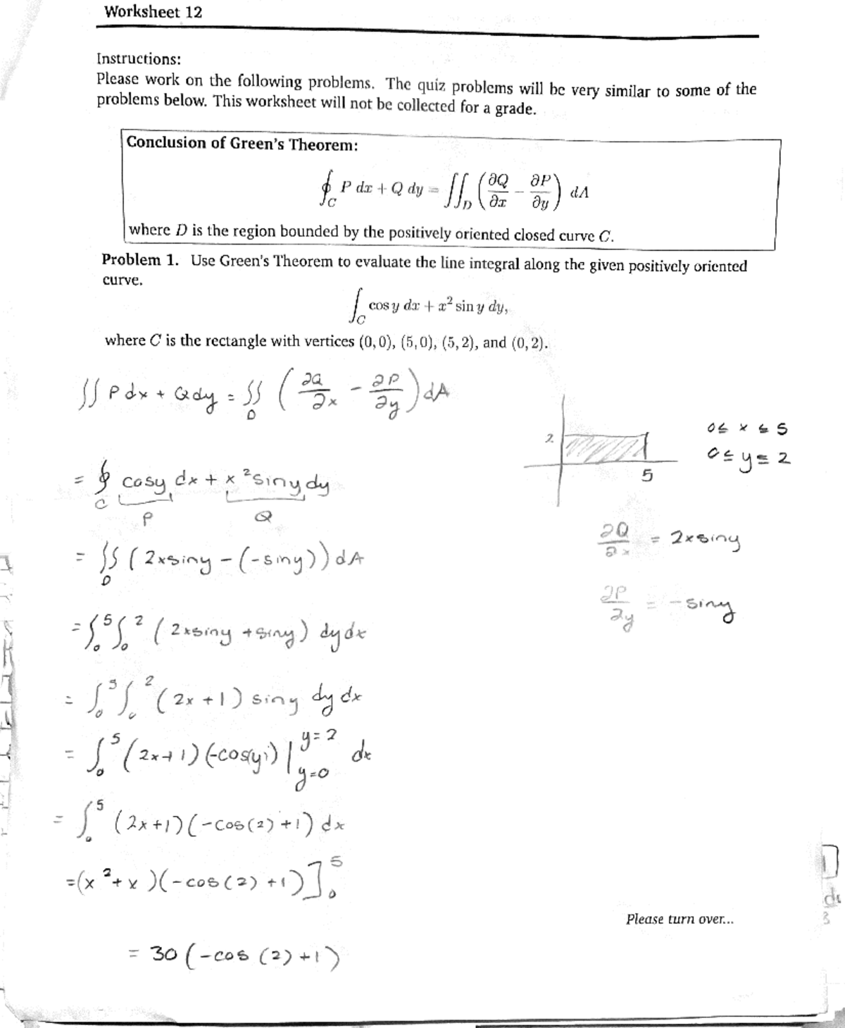 21 - Spherical and cylindrical coordinates - Worksheet 12 Instructions ...