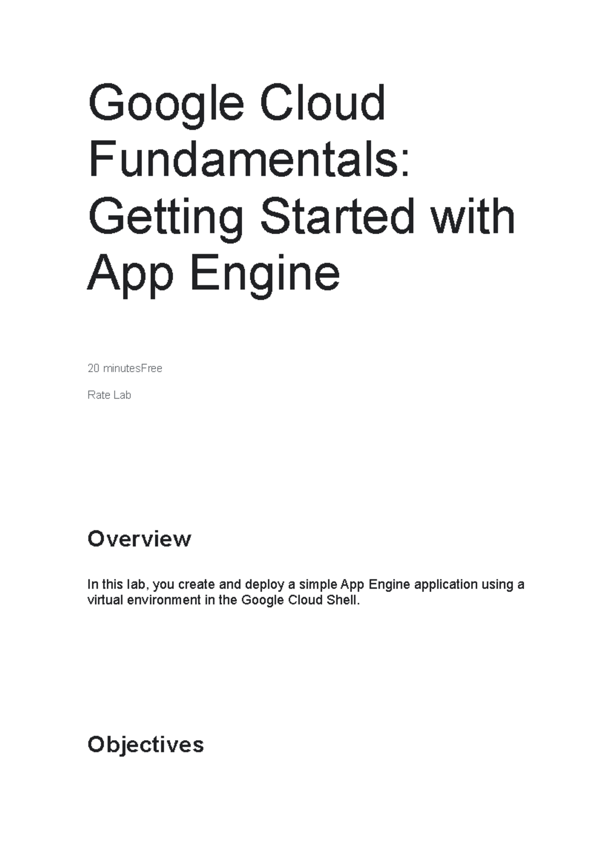05 Google Cloud Fundamentals - Google Cloud Fundamentals: Getting ...