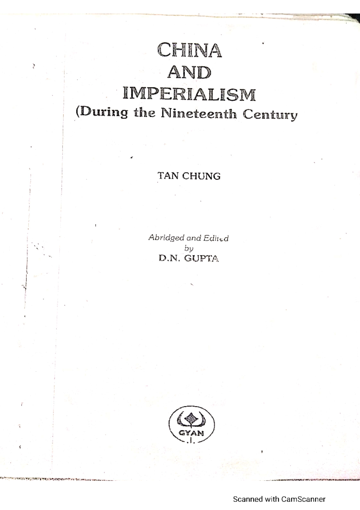 Tan Chung 19th century - notes - History Generic - Studocu