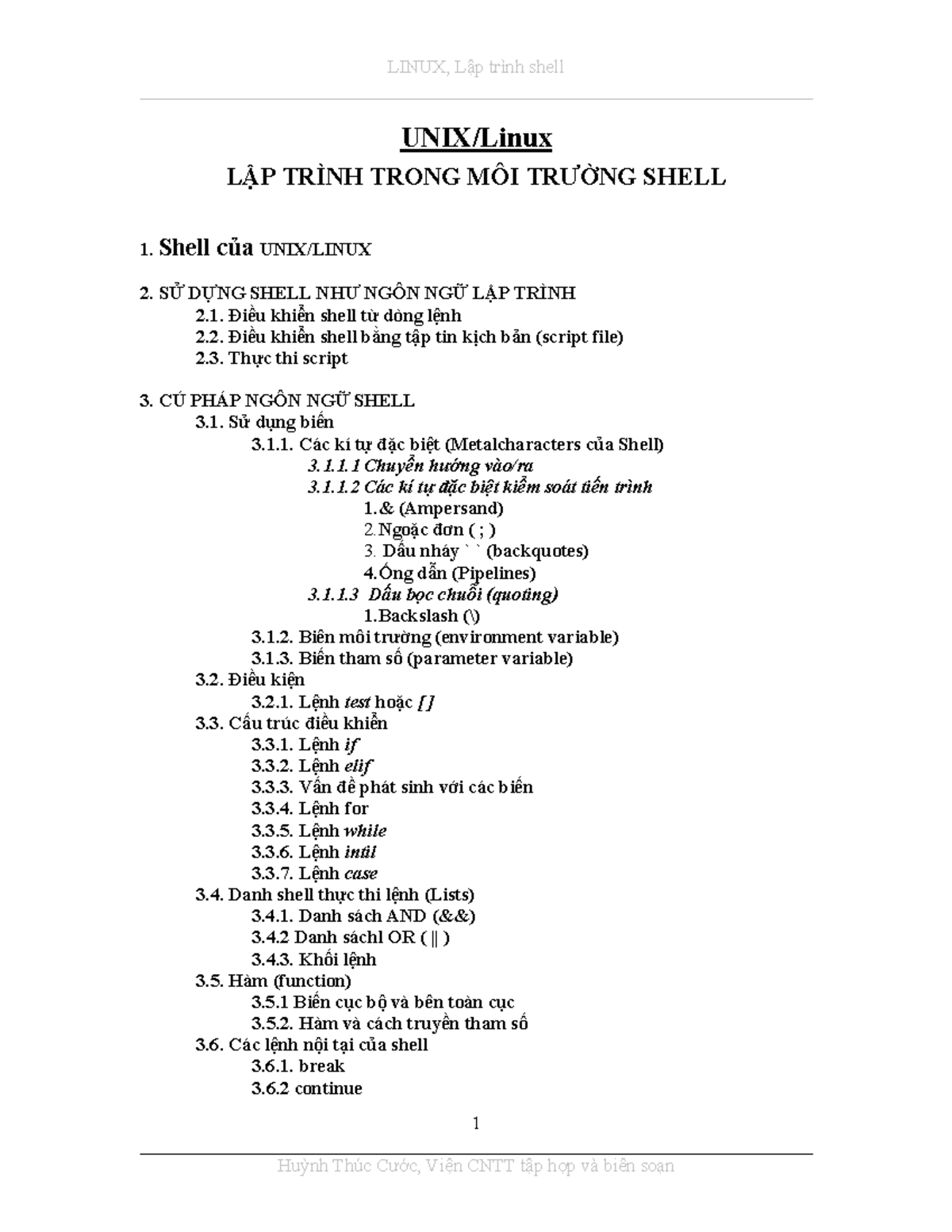Linux Lap Trinh Shell Vietnamese book - - Studocu