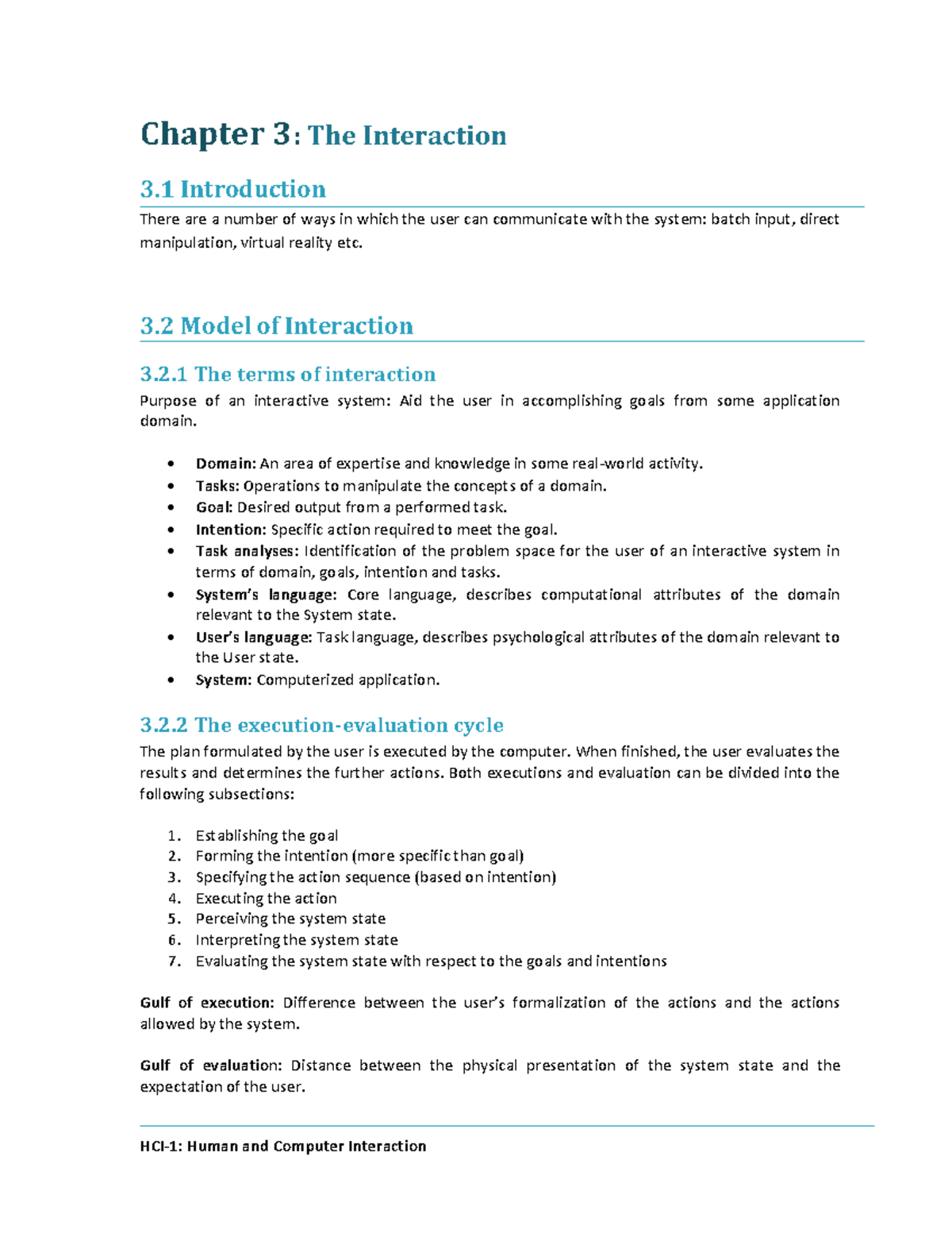 Chapter 03 - HCI-1 Humand and Computer Interaction - Chapter 3 : The ...